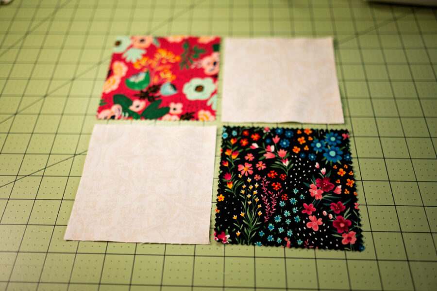 Easy Quilt Block, Learn to Piece a 4 Patch Block