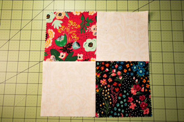 Easy Quilt Block, Learn to Piece a 4 Patch Block