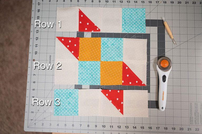 Easy Stair Step Quilt Block